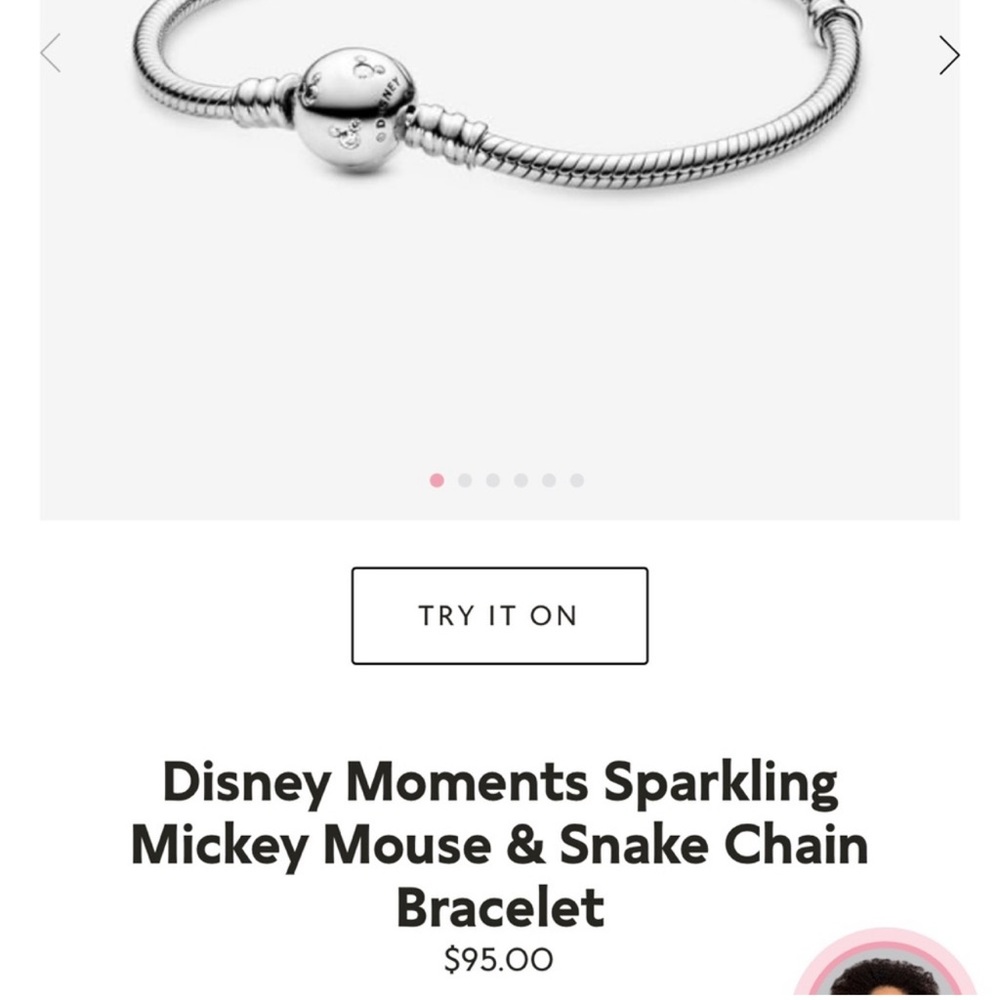 Pandora Disney Moments Sparkling Mickey Mouse & Snake… - Gem